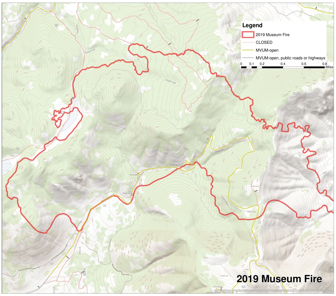 2019 Museum Fire Map by Arizona Mushroom Society | Avenza Maps