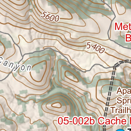 ANST Topo Map 05-1/4-4 Santa Rita Mountains by Arizona Trail ...