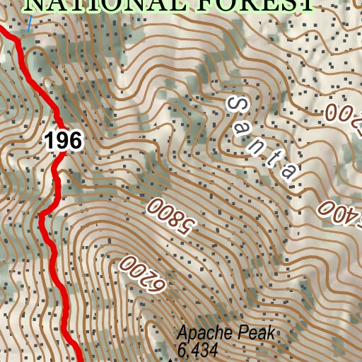 ANST Topo Map 13-1/12-3 Oracle by Arizona Trail Association | Avenza Maps