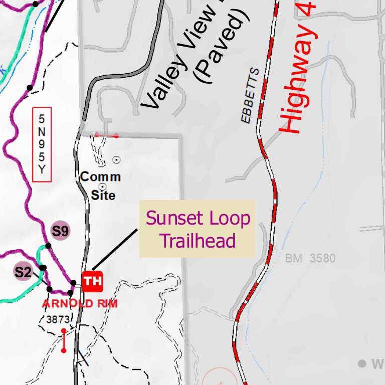 Arnold Rim Trail 2024 Map by Arnold Rim Trail Association | Avenza Maps