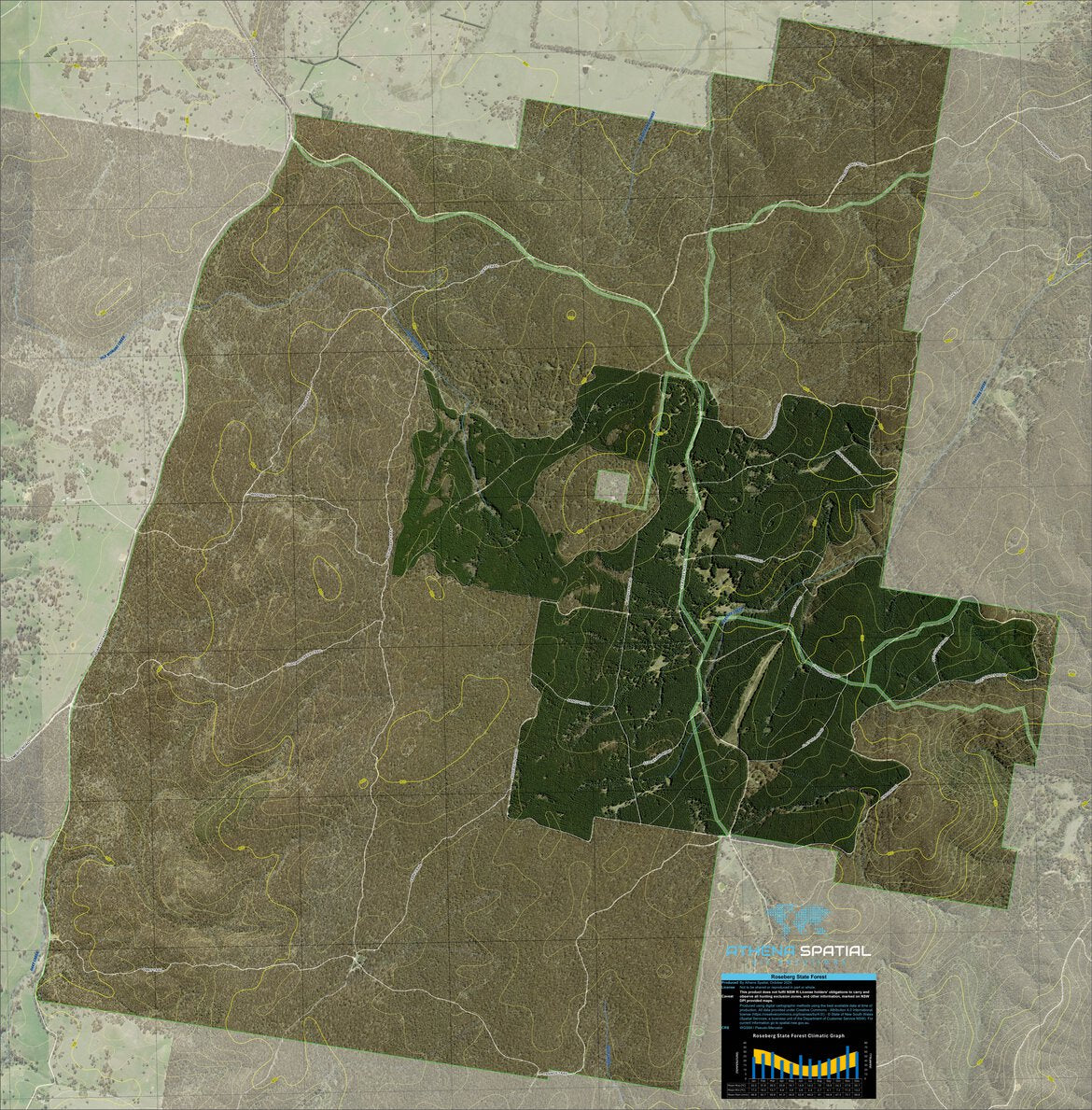 Roseberg State Forest Map by Athena Spatial | Avenza Maps