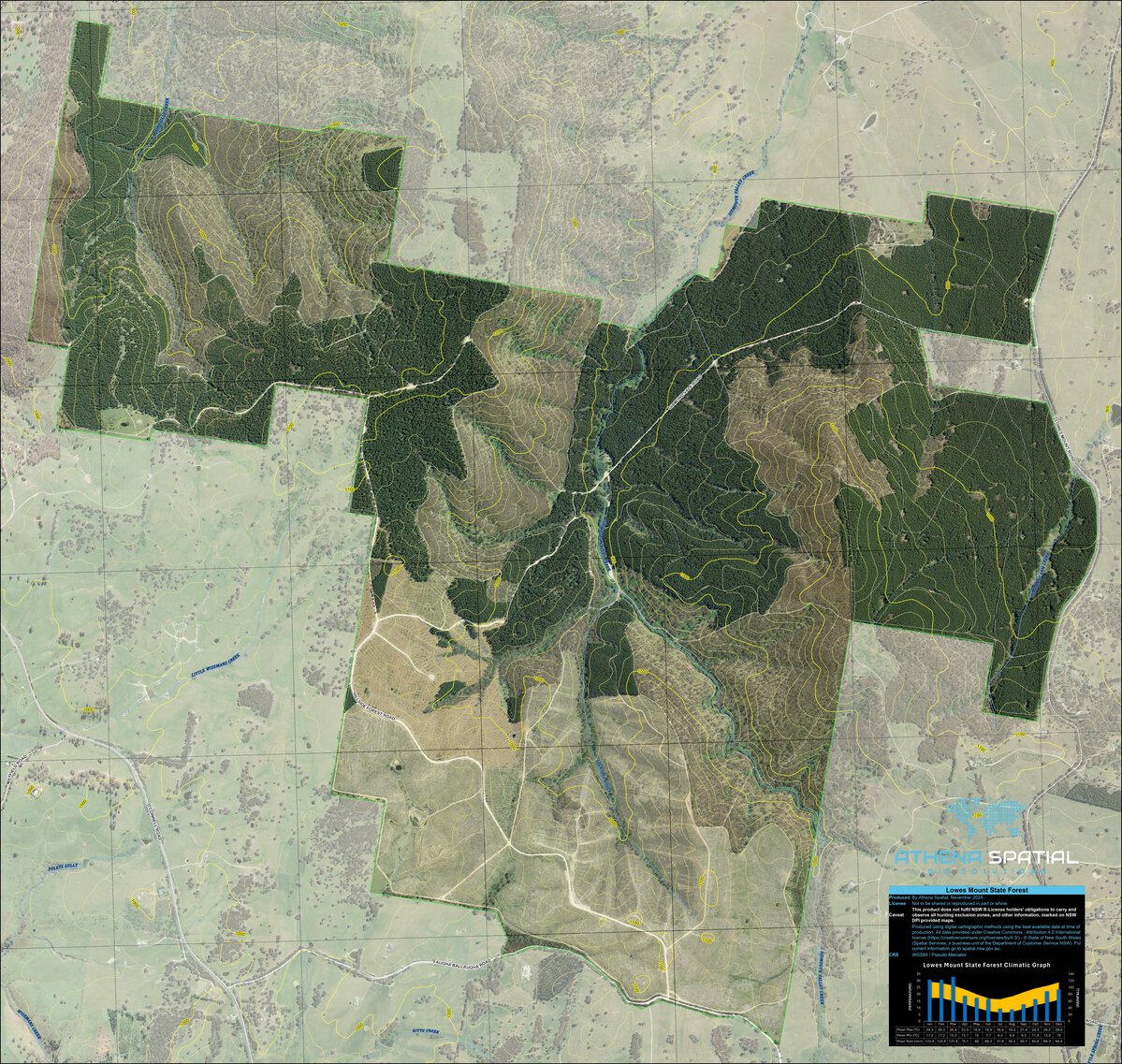 Lowes Mount State Forest Map by Athena Spatial | Avenza Maps