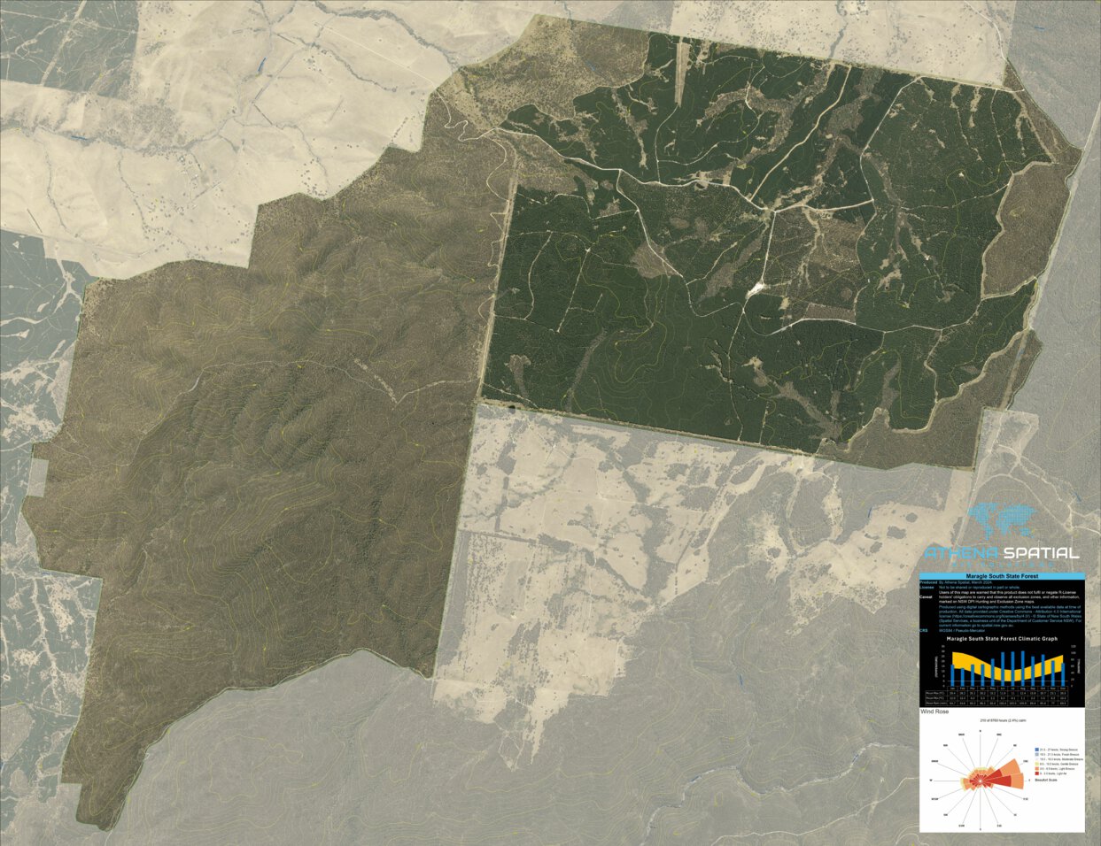 Maragle South State Forest 2024 Map by Athena Spatial | Avenza Maps