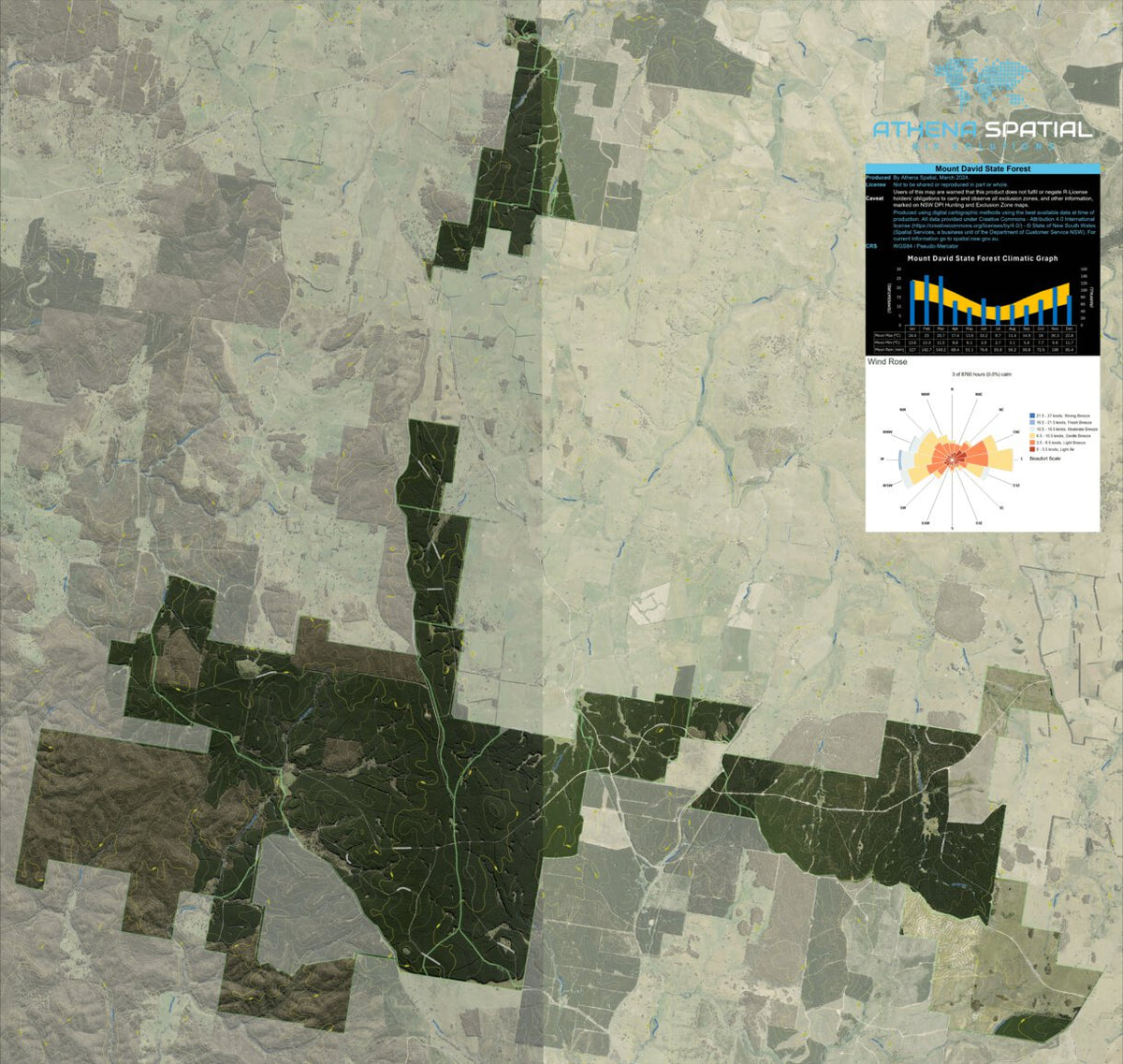 Mount David State Forest 2024 Map by Athena Spatial | Avenza Maps