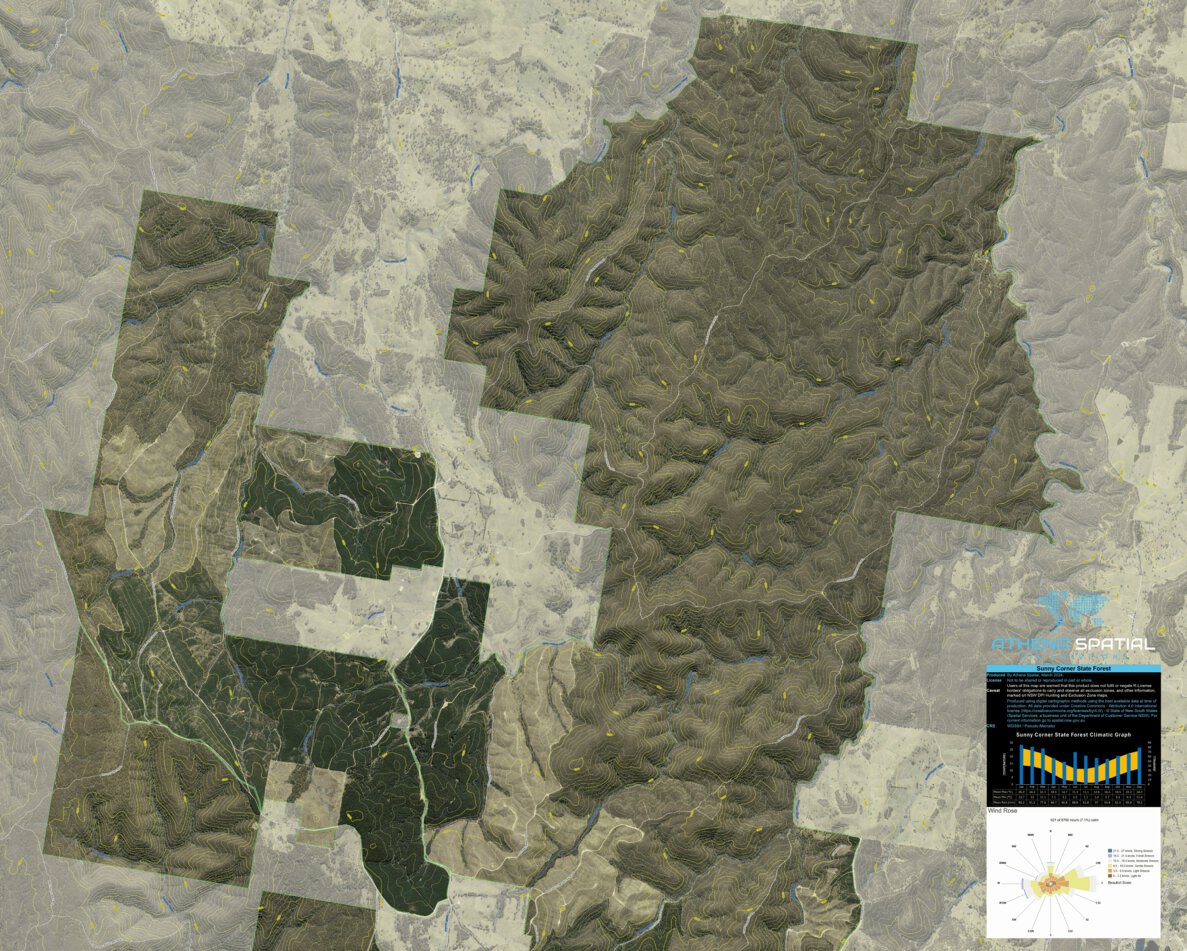 Sunny Corner State Forest 2024 - North Map by Athena Spatial | Avenza Maps