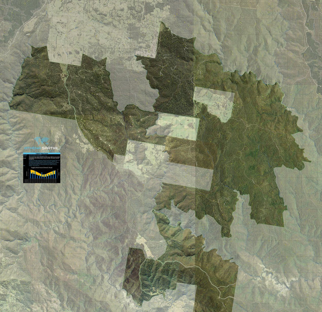 Tuggolo State Forest Map by Athena Spatial | Avenza Maps
