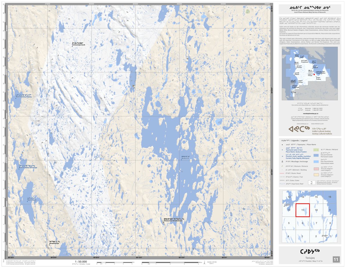 24K Tasiujaq 11 Map by Avataq Cultural Institute | Avenza Maps