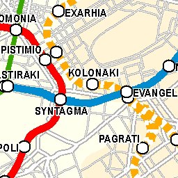 Athens, Greece Metro Lines Map by Avenza Systems Inc. | Avenza Maps