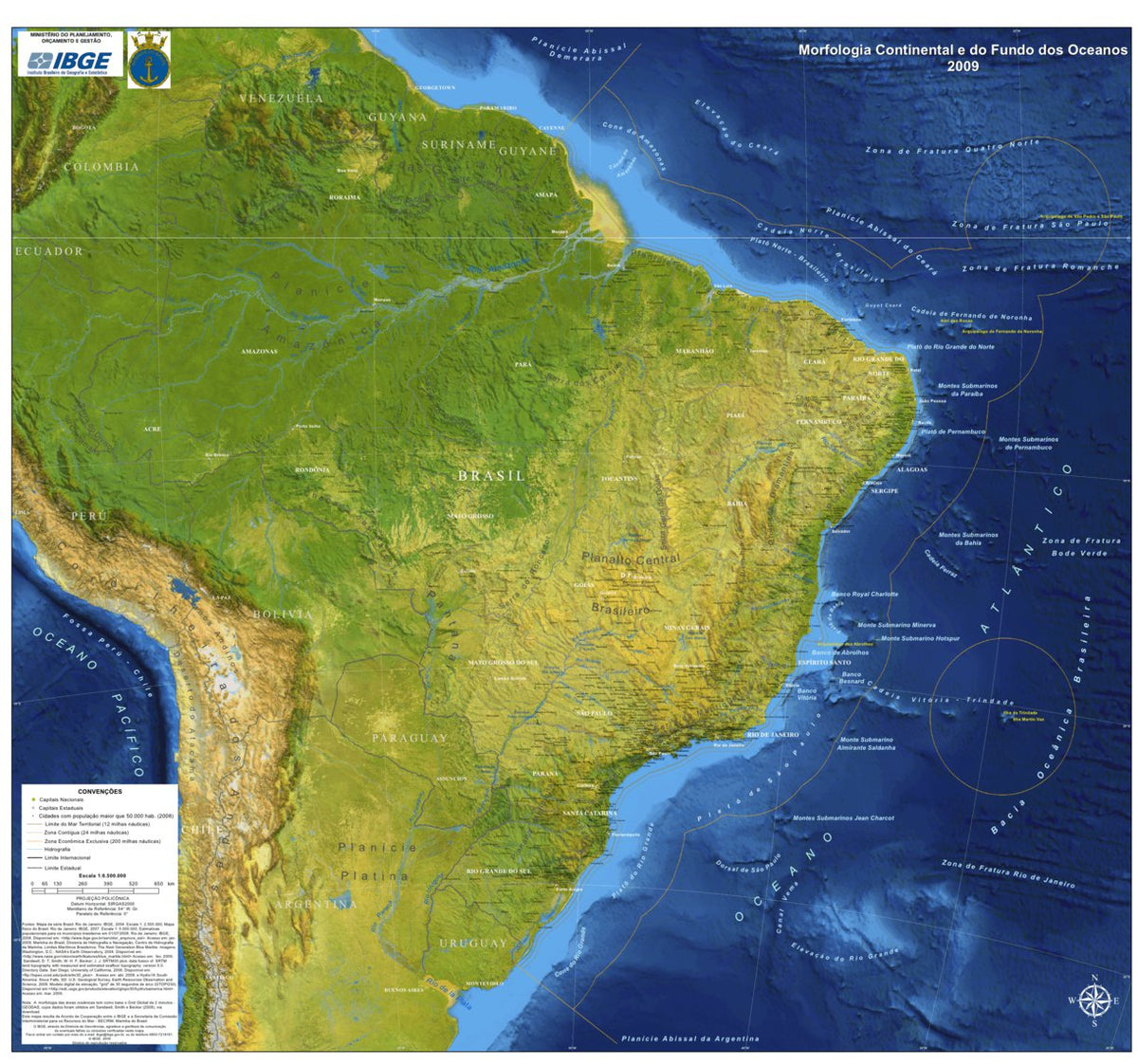 Brazil Morphology Map by Avenza Systems Inc. | Avenza Maps