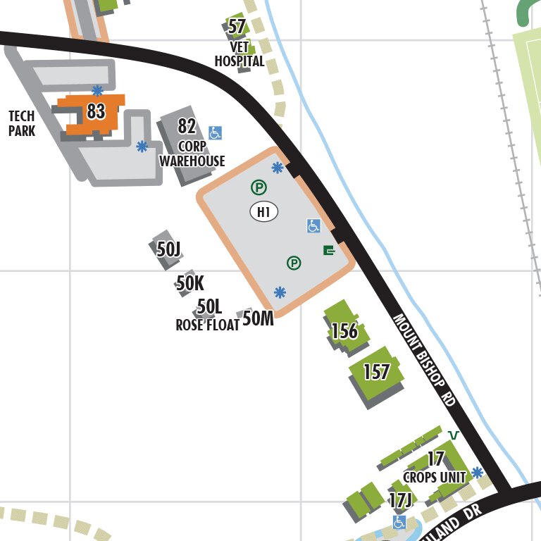 California Polytechnic State University Extended Campus Map by Avenza ...