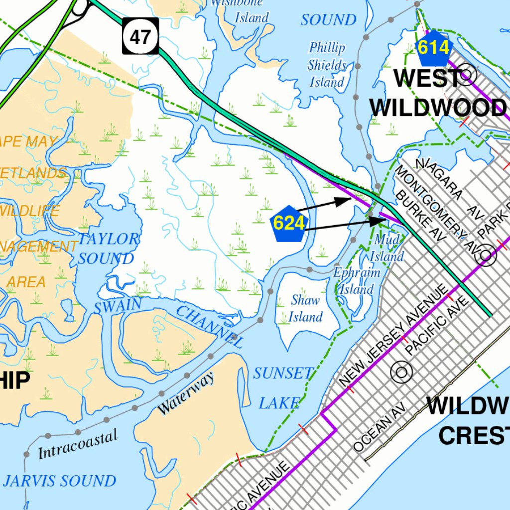 Cape May County - New Jersey Map by Avenza Systems Inc. | Avenza Maps