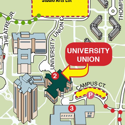 Directions to University Union - University of Wisconsin-Green Bay Map ...