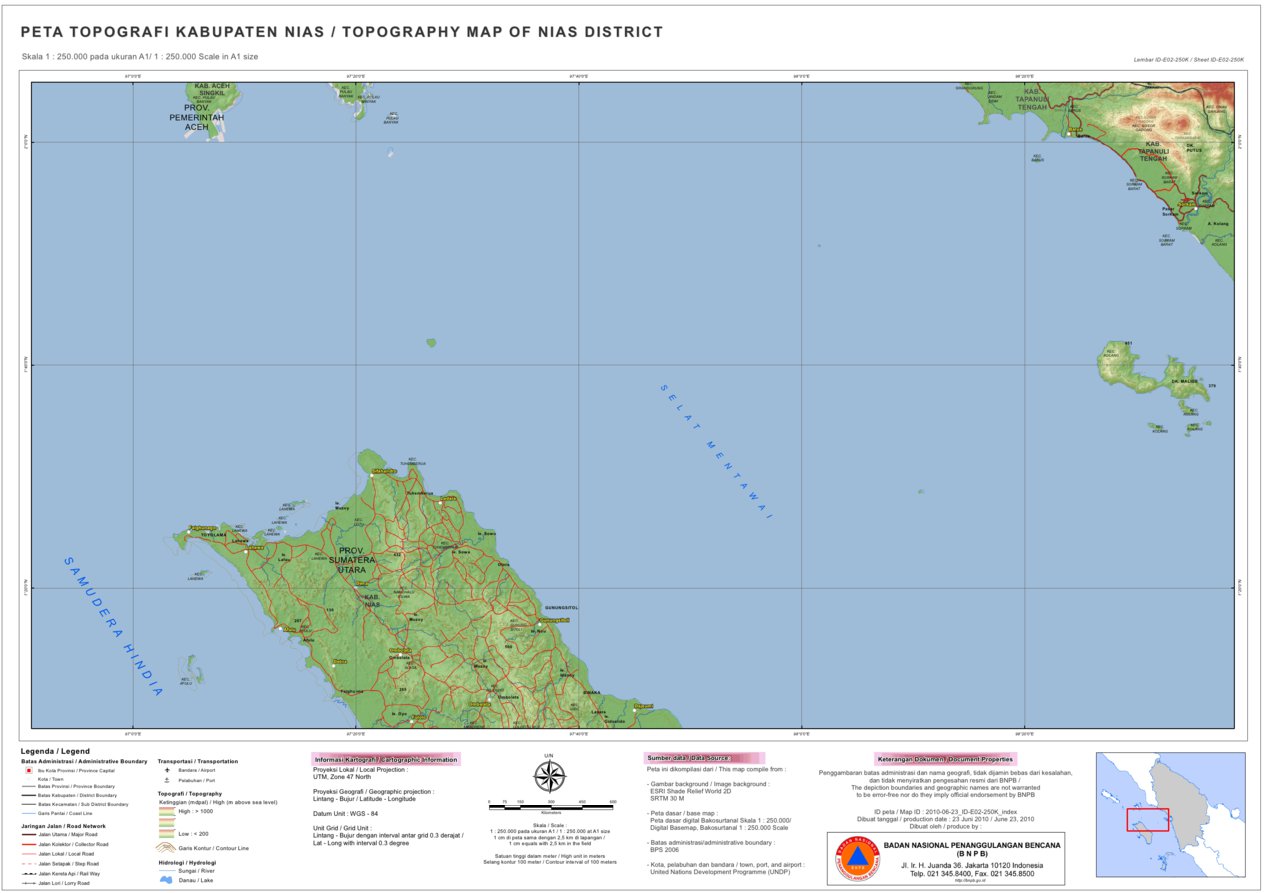 E02: Nias District Map by Avenza Systems Inc. | Avenza Maps