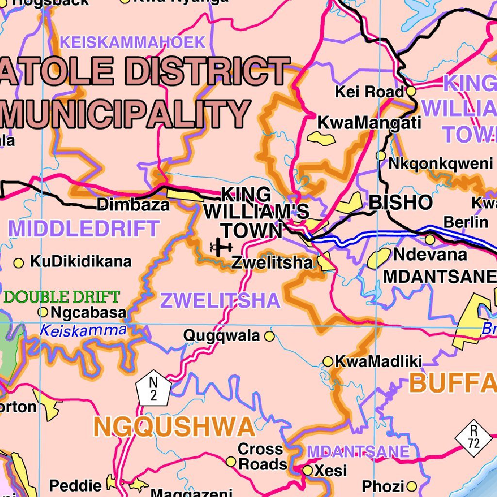 Eastern Cape, South Africa Map by Avenza Systems Inc. | Avenza Maps