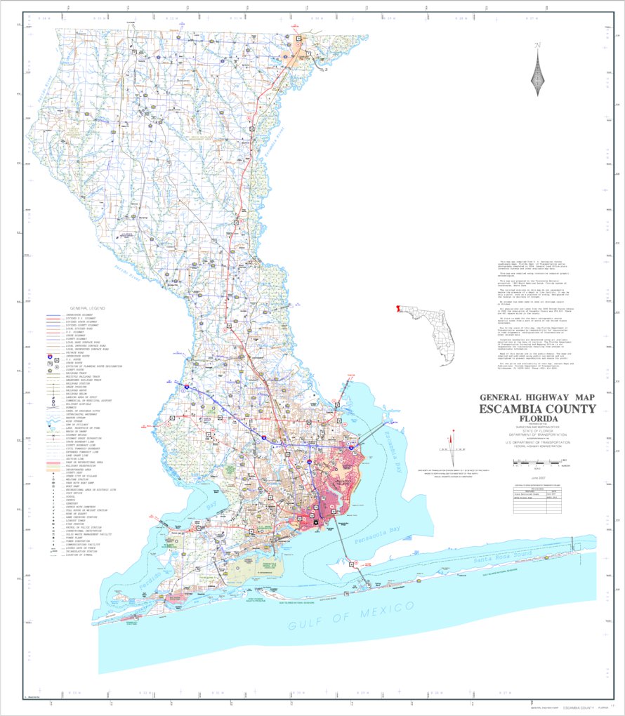 Escambia Map by Avenza Systems Inc. | Avenza Maps