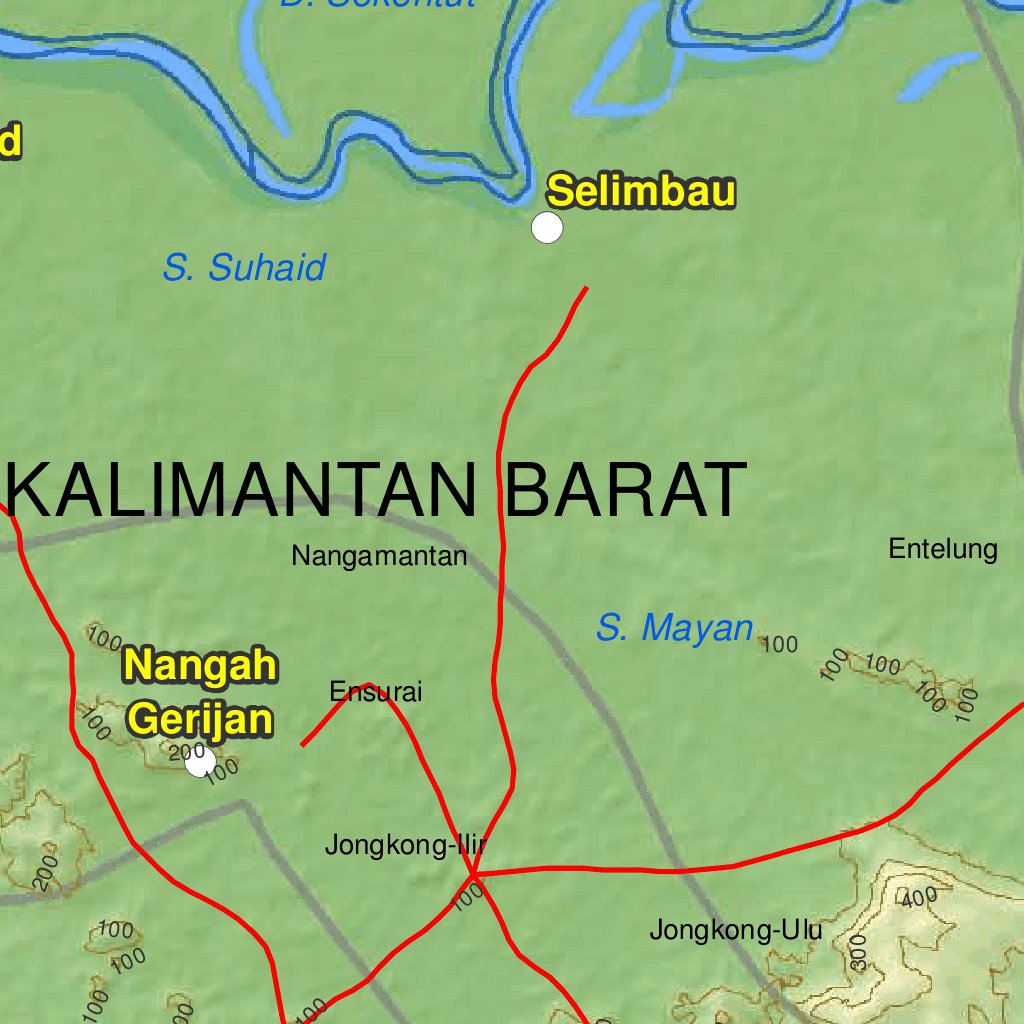 F10: Kapuas Hulu District Map by Avenza Systems Inc. | Avenza Maps