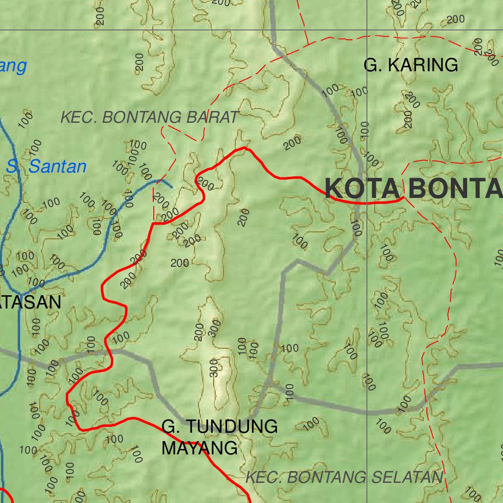 F13: Kutai Timur District Map by Avenza Systems Inc. | Avenza Maps