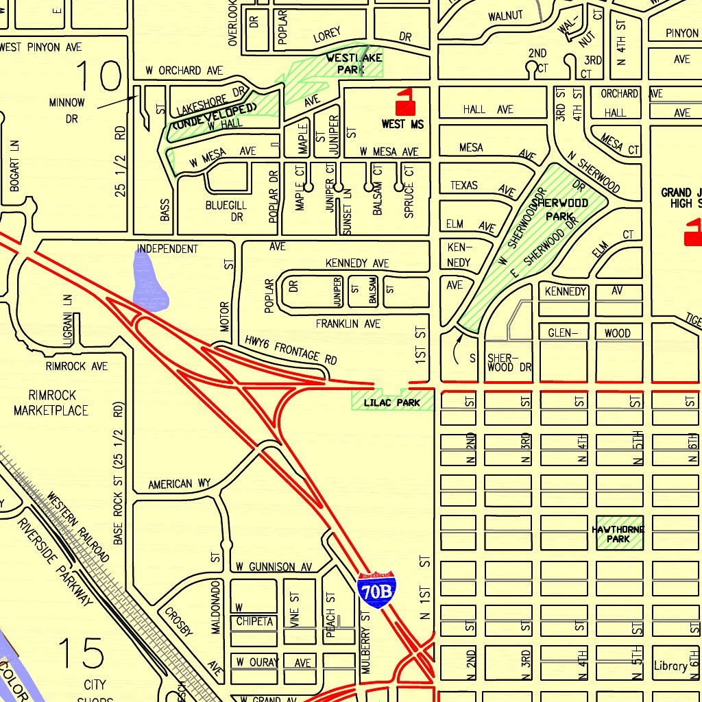 Grand Junction, Colorado Map by Avenza Systems Inc. | Avenza Maps