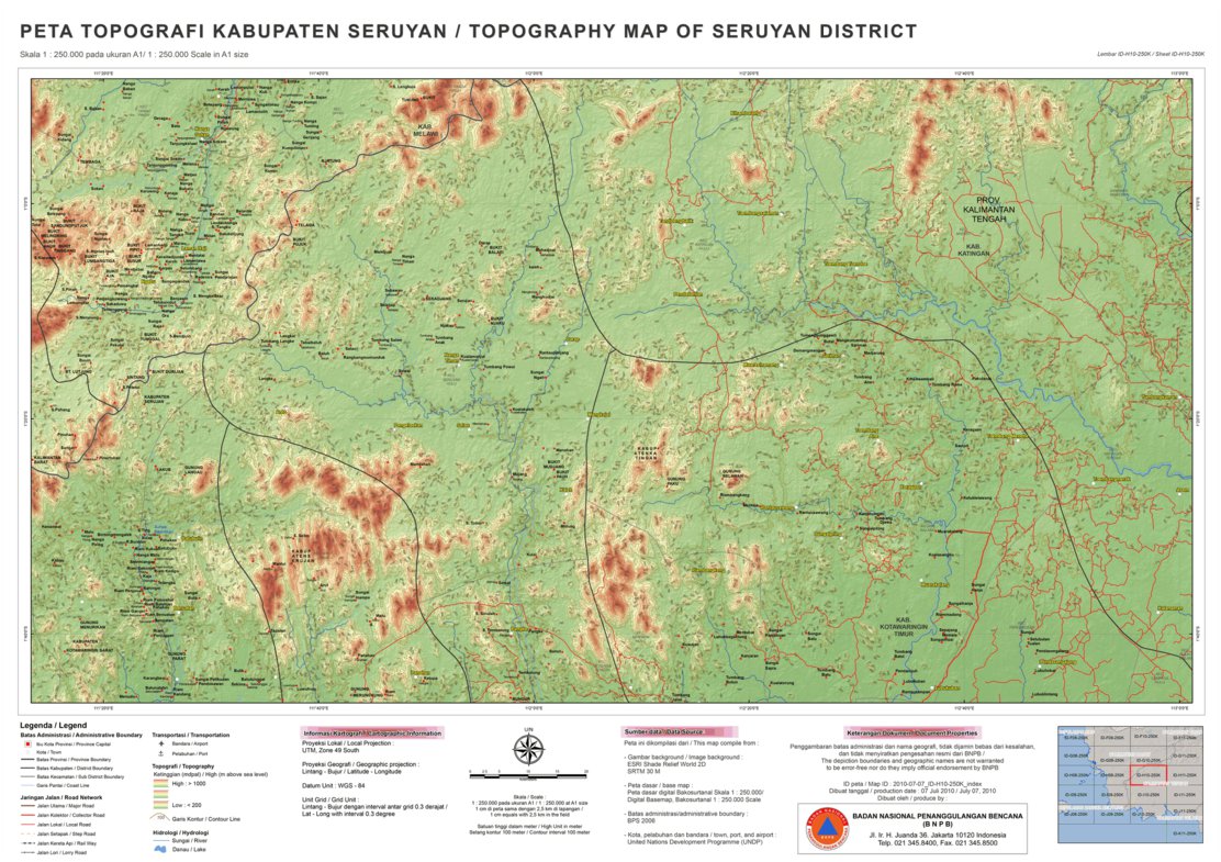 H10: Seruyan District Map by Avenza Systems Inc. | Avenza Maps