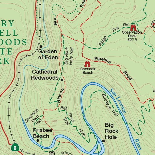Henry Cowell Redwoods Map by Avenza Systems Inc. | Avenza Maps