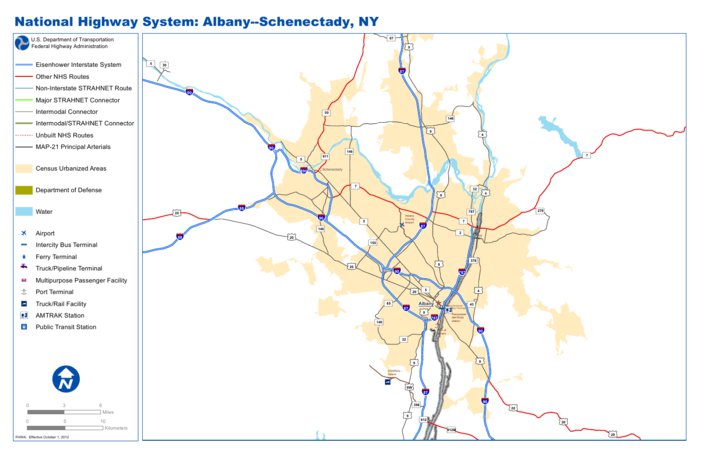 Highway Map of Albany - New York by Avenza Systems Inc. | Avenza Maps