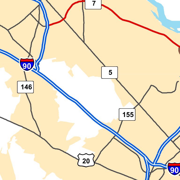 Highway Map of Albany - New York by Avenza Systems Inc. | Avenza Maps