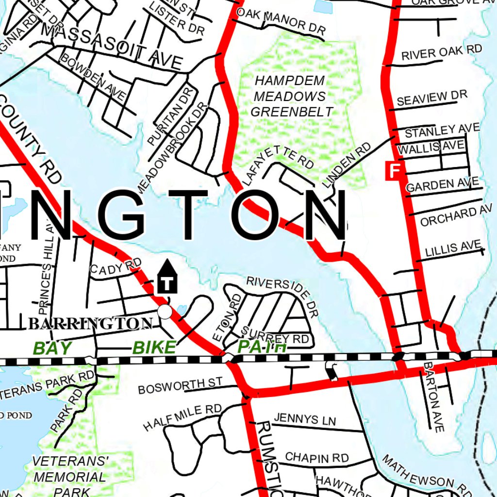 Highway Map of Bristol County - Rhode Island by Avenza Systems Inc ...
