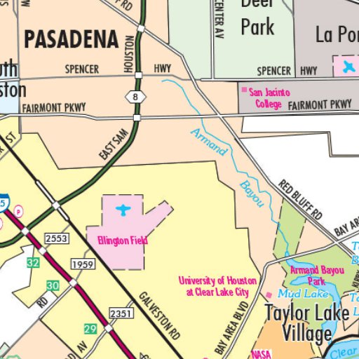 Highway Map of Houston - Texas Area by Avenza Systems Inc. | Avenza Maps