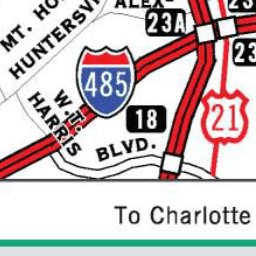 Highway Map of Huntersville - North Carolina by Avenza Systems Inc ...