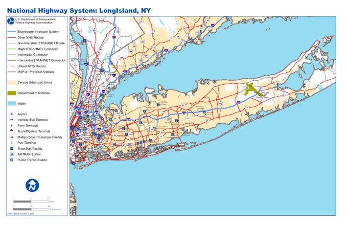 Highway Map of Long Island - New York by Avenza Systems Inc. | Avenza Maps