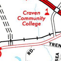 Highway Map of NewBern - North Carolina by Avenza Systems Inc. | Avenza ...