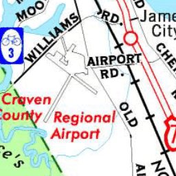 Highway Map of NewBern - North Carolina by Avenza Systems Inc. | Avenza ...