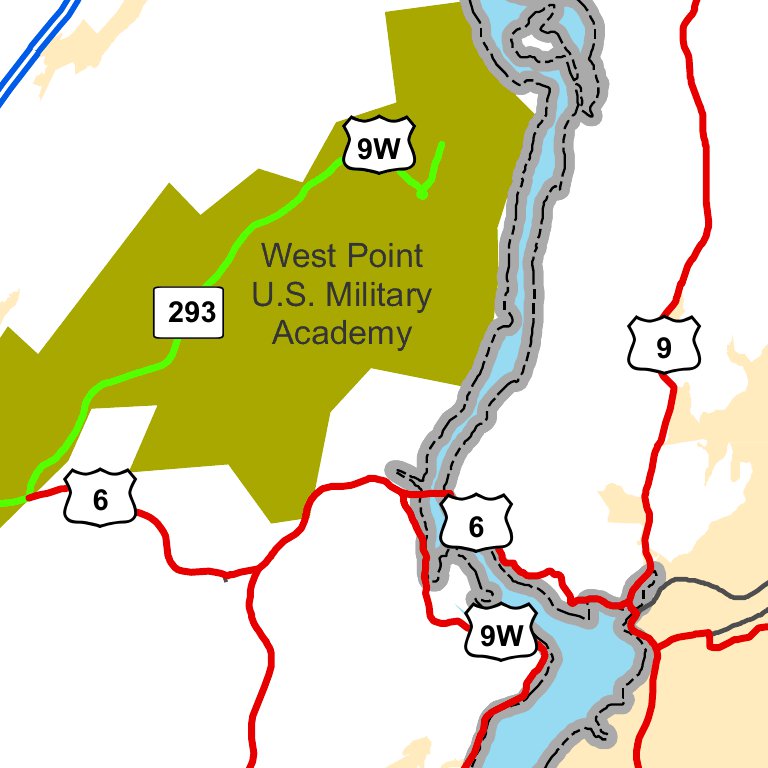Highway Map of Poughkeepsie - New York by Avenza Systems Inc. | Avenza Maps