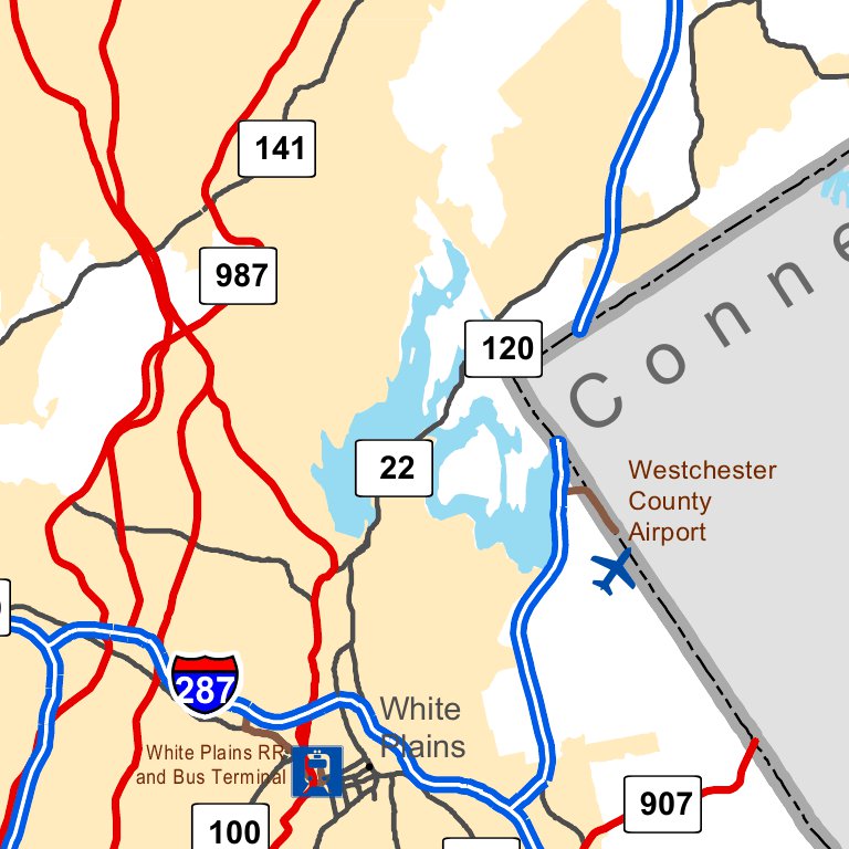 Highway Map of Poughkeepsie - New York by Avenza Systems Inc. | Avenza Maps