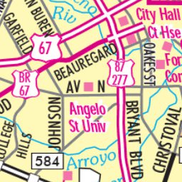 Highway Map of San Angelo - Texas by Avenza Systems Inc. | Avenza Maps