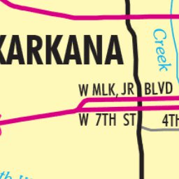 Highway Map of Texarkana - Texas by Avenza Systems Inc. | Avenza Maps