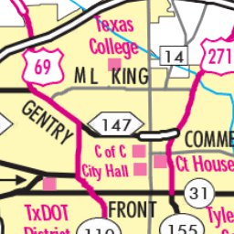 Highway Map of Tyler - Texas by Avenza Systems Inc. | Avenza Maps