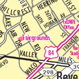 Highway Map of Waco - Texas by Avenza Systems Inc. | Avenza Maps