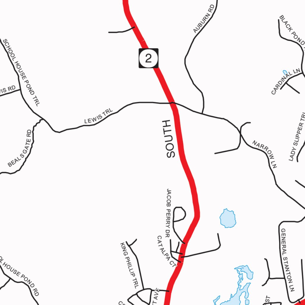 Highway Map of Washington County (Charlestown) - Rhode Island by Avenza ...