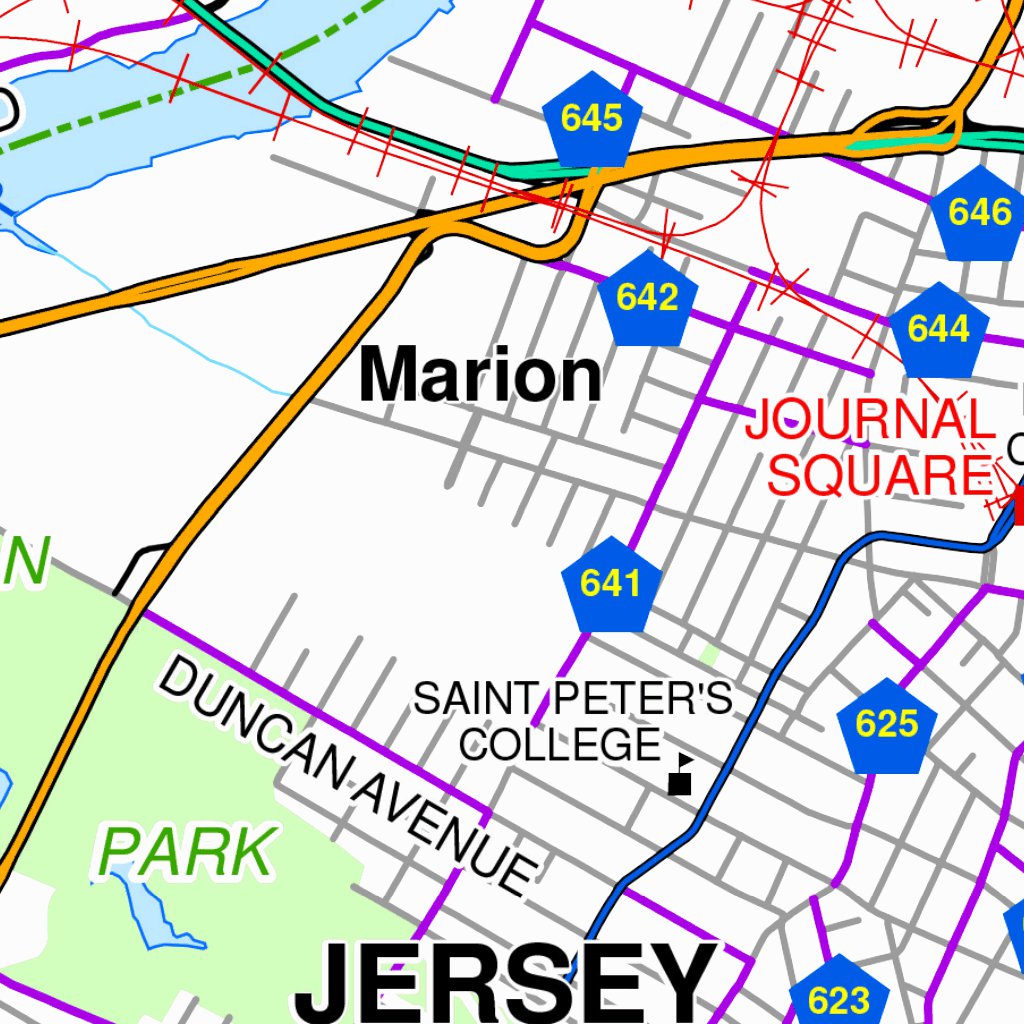 Hudson County - New Jersey Map by Avenza Systems Inc. | Avenza Maps