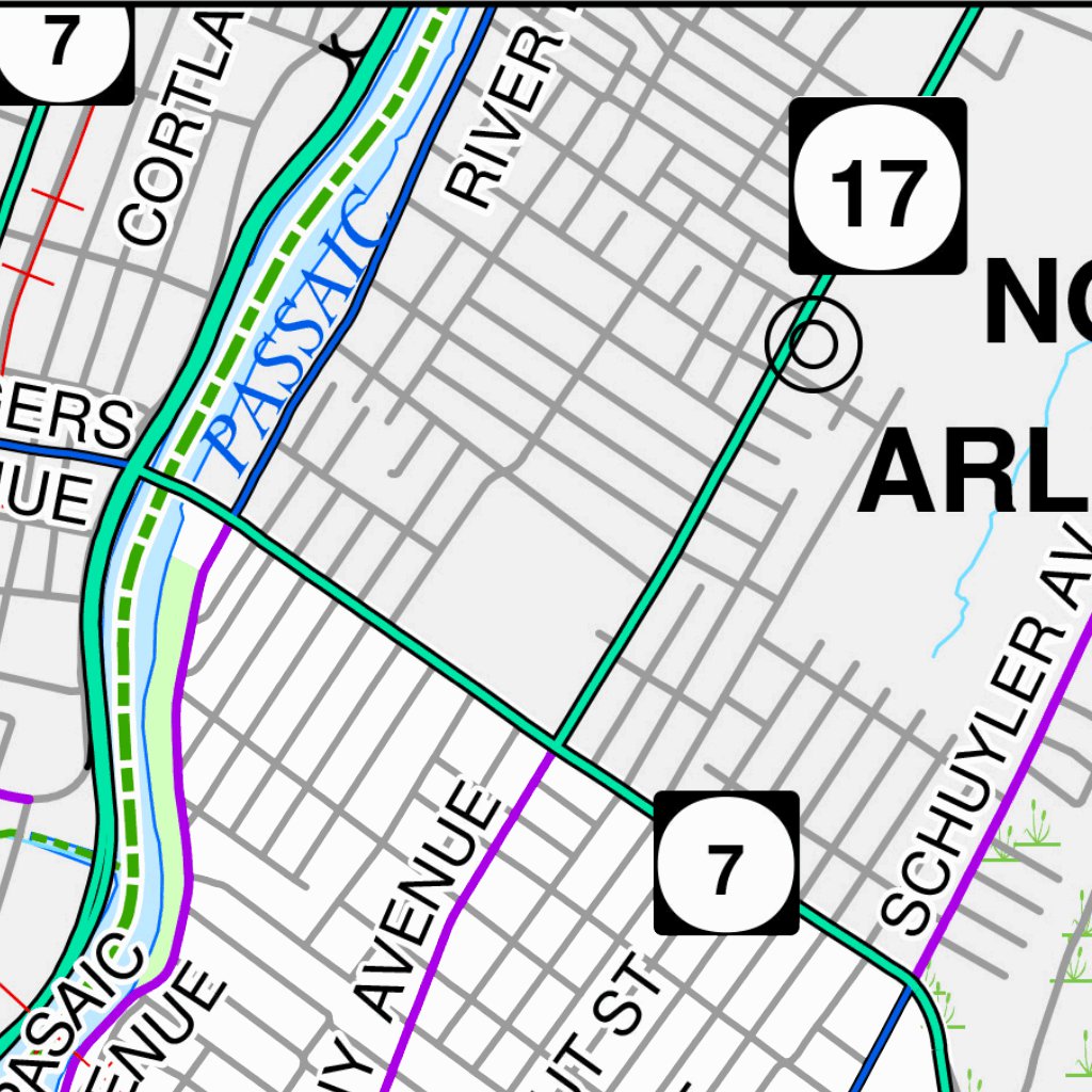 Hudson County - New Jersey Map by Avenza Systems Inc. | Avenza Maps