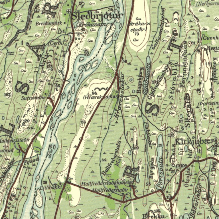Iceland 1:100 Sheet - 103 Map by Avenza Systems Inc. | Avenza Maps
