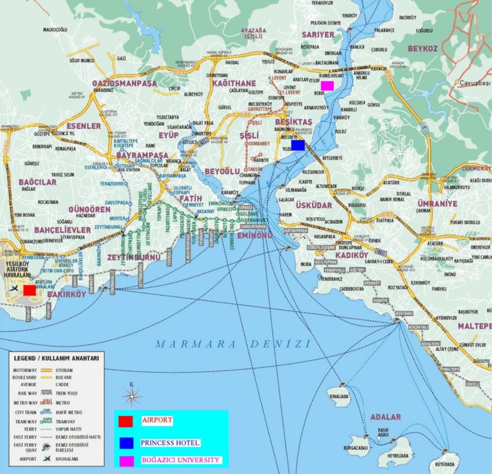 Istanbul Transportation Network Map by Avenza Systems Inc. | Avenza Maps