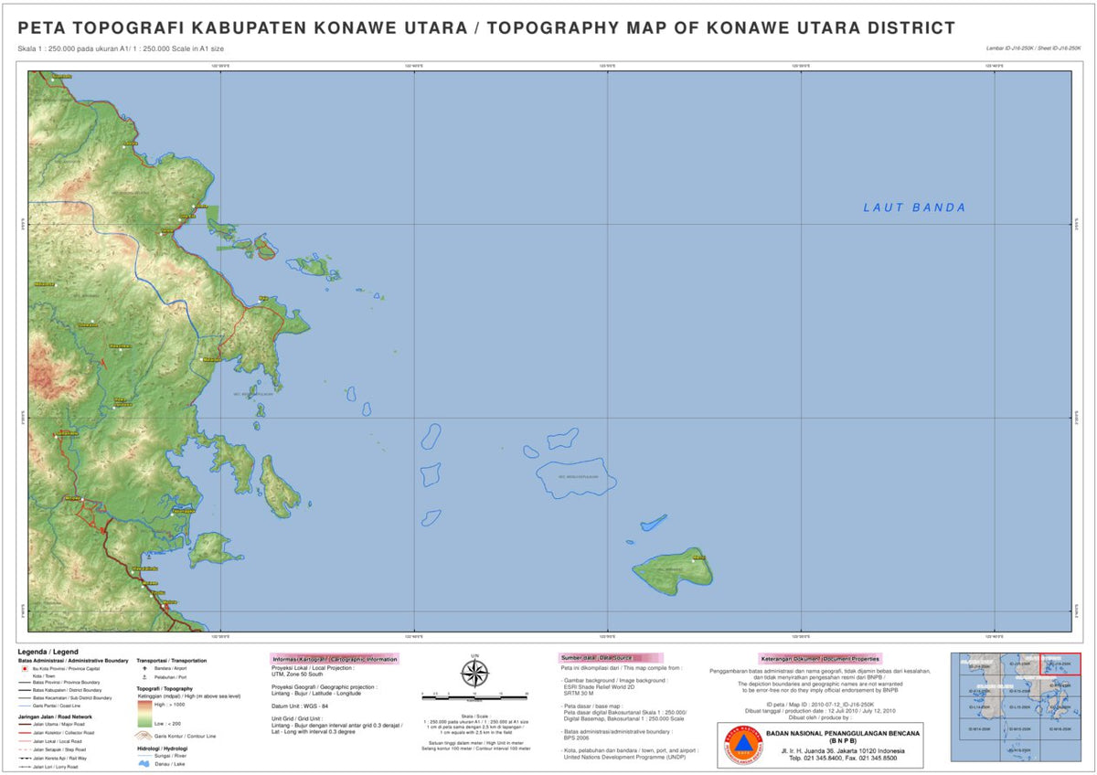 J16: Konawe Utara District Map by Avenza Systems Inc. | Avenza Maps
