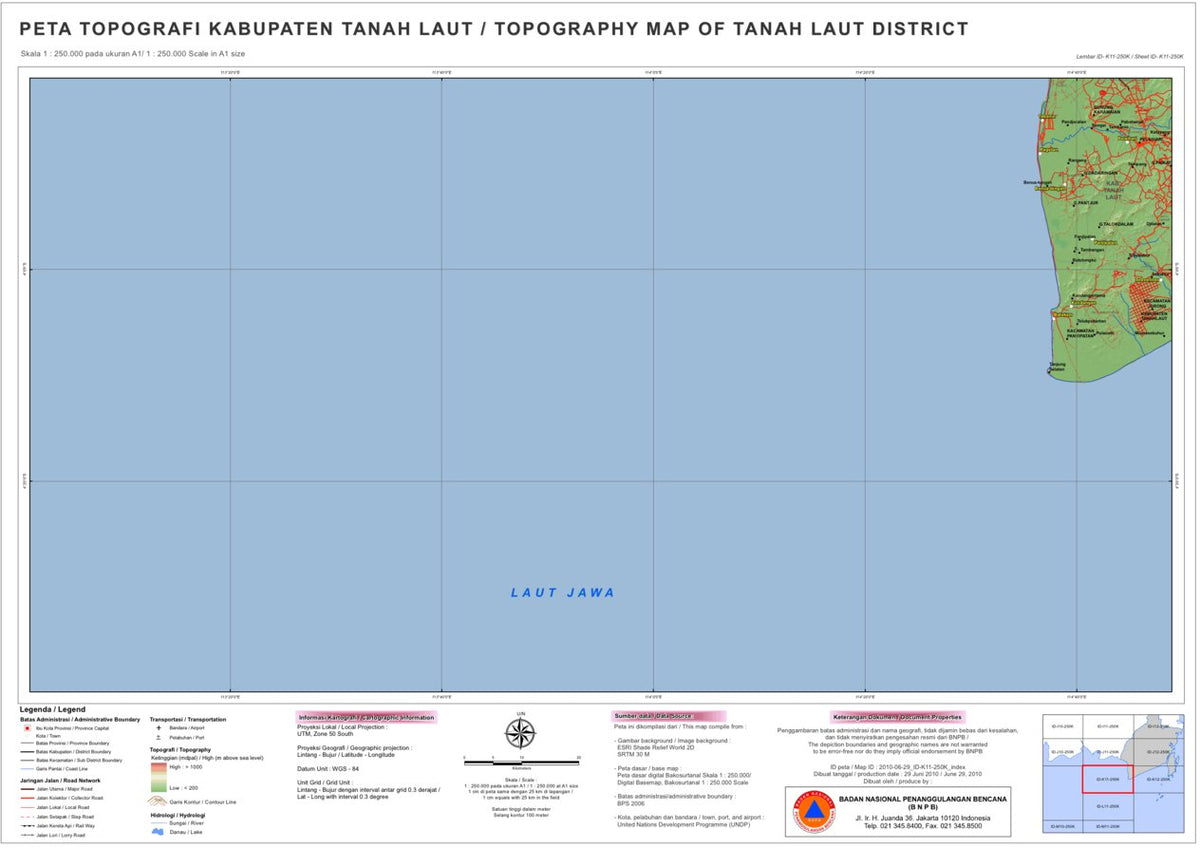 K11: Tanah Laut District Map by Avenza Systems Inc. | Avenza Maps