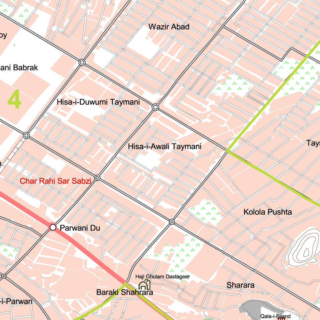 Kabul, Afghanistan Map by Avenza Systems Inc. | Avenza Maps