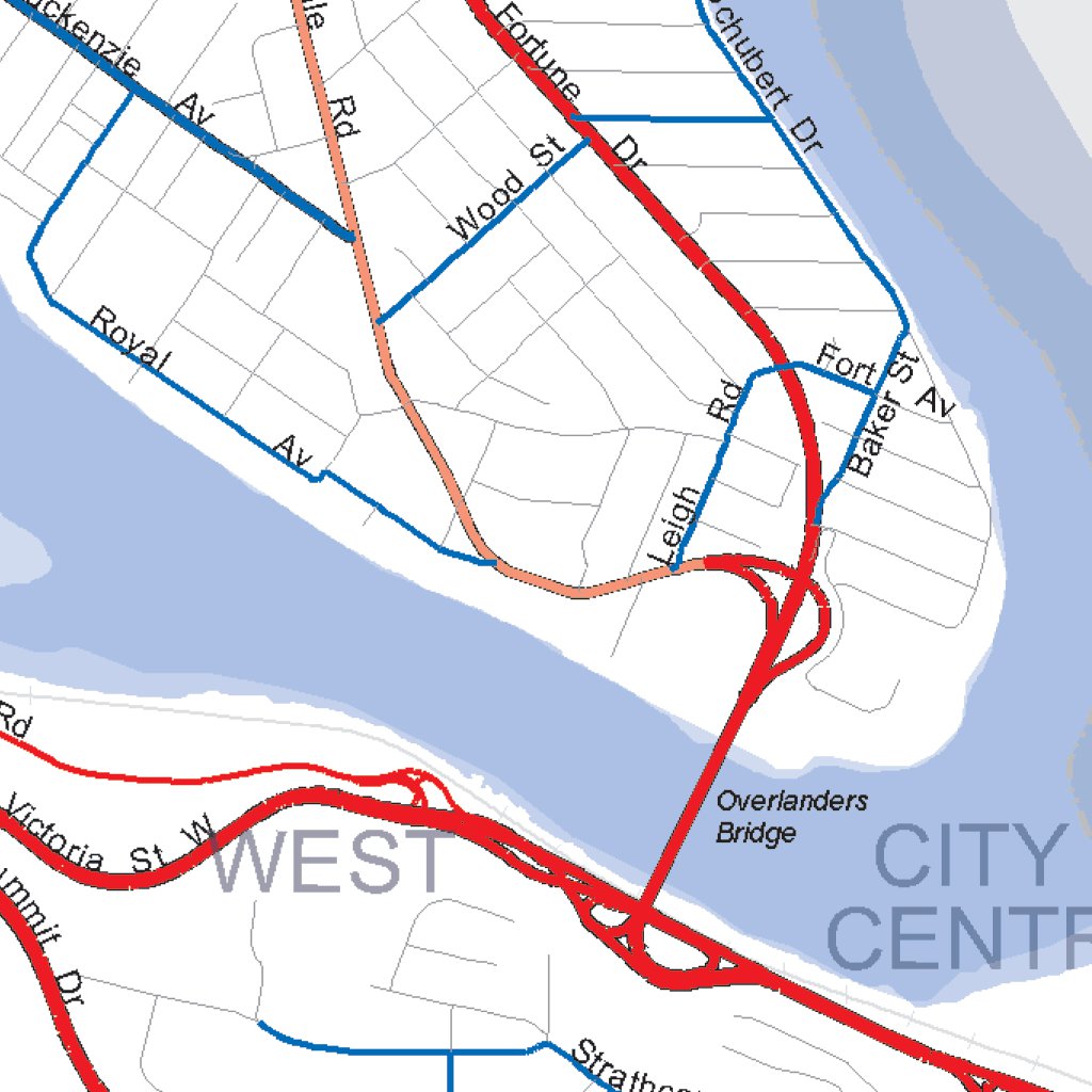 Kamloops Street Classification Map by Avenza Systems Inc. | Avenza Maps