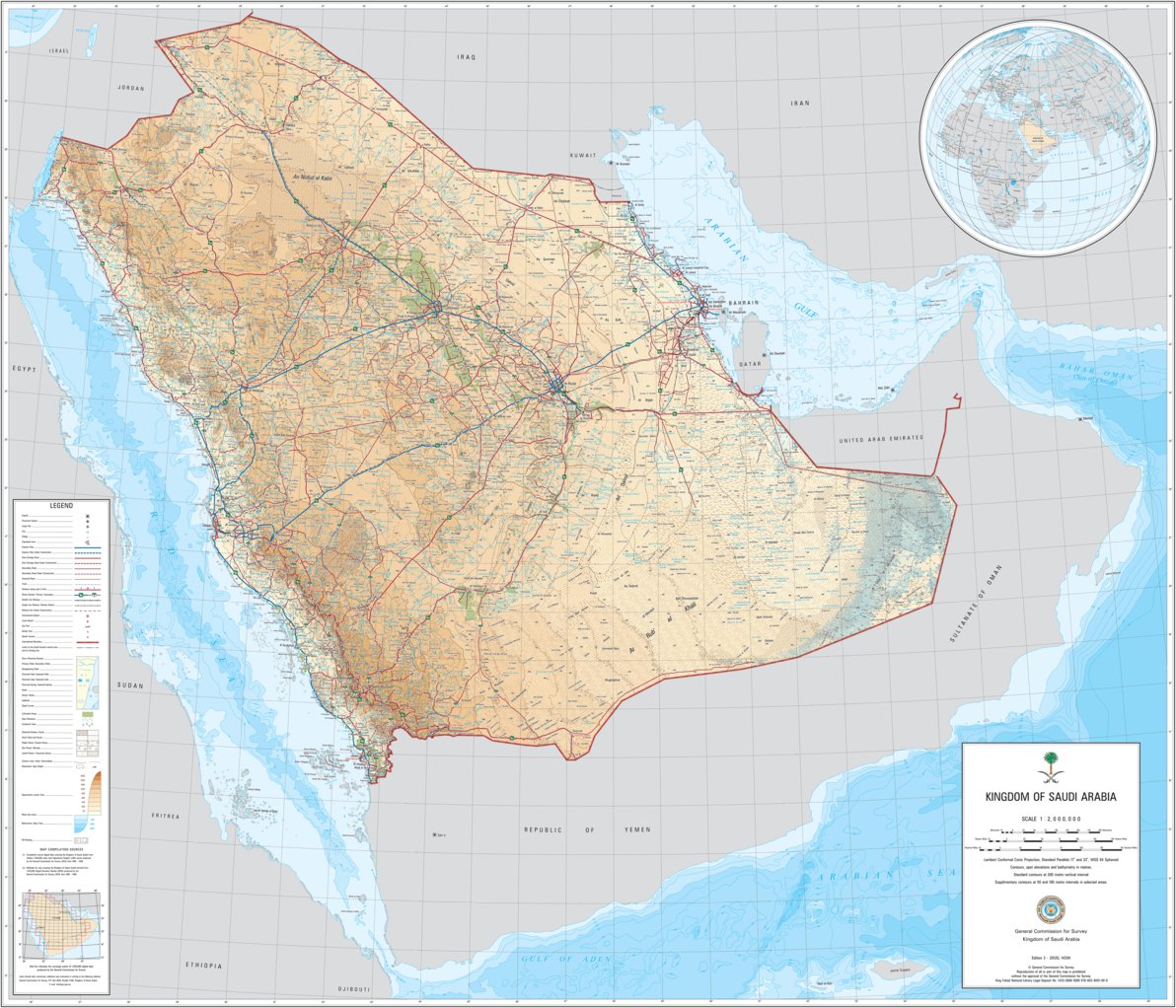 Kingdom of Saudi Arabia Map by Avenza Systems Inc. | Avenza Maps