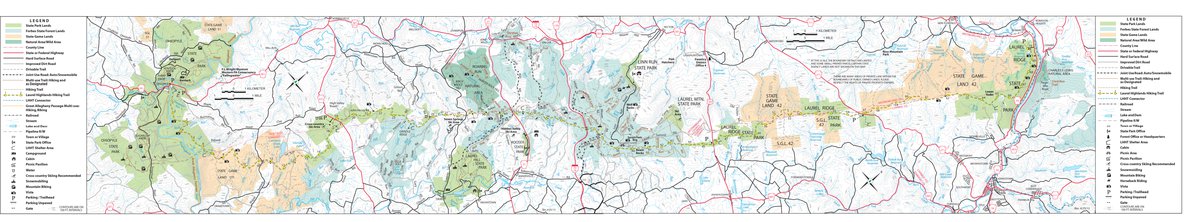 Laurel Highlands Hiking Trail Map by Avenza Systems Inc. | Avenza Maps