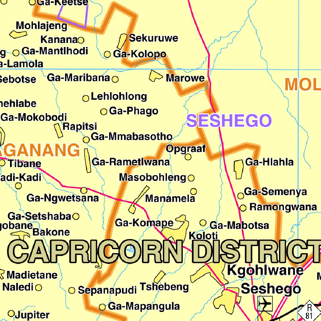 Limpopo, South Africa Map by Avenza Systems Inc. | Avenza Maps